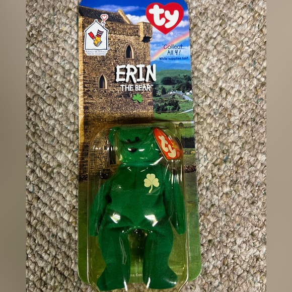 Ty | Toys | Rare Ty Beanie Baby Erin The Bear | Poshmark